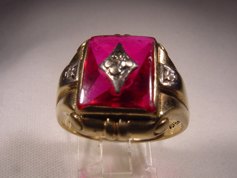 Vintage Men BPOE Elks Ring Solid 10K yellow gold size 10 | eBay