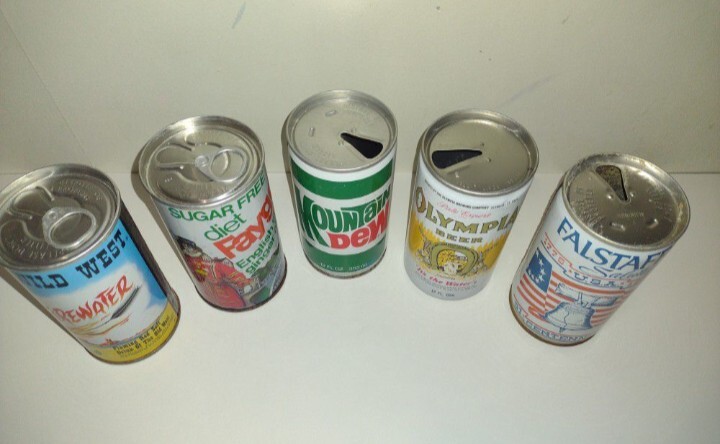 Lot Of 5 Vintage Soda Cans | eBay