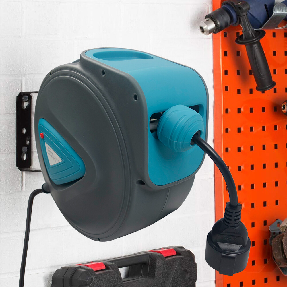 Kabelaufroller Automatischer Kabeltrommel 20m Automatik Kabel Rolle ...