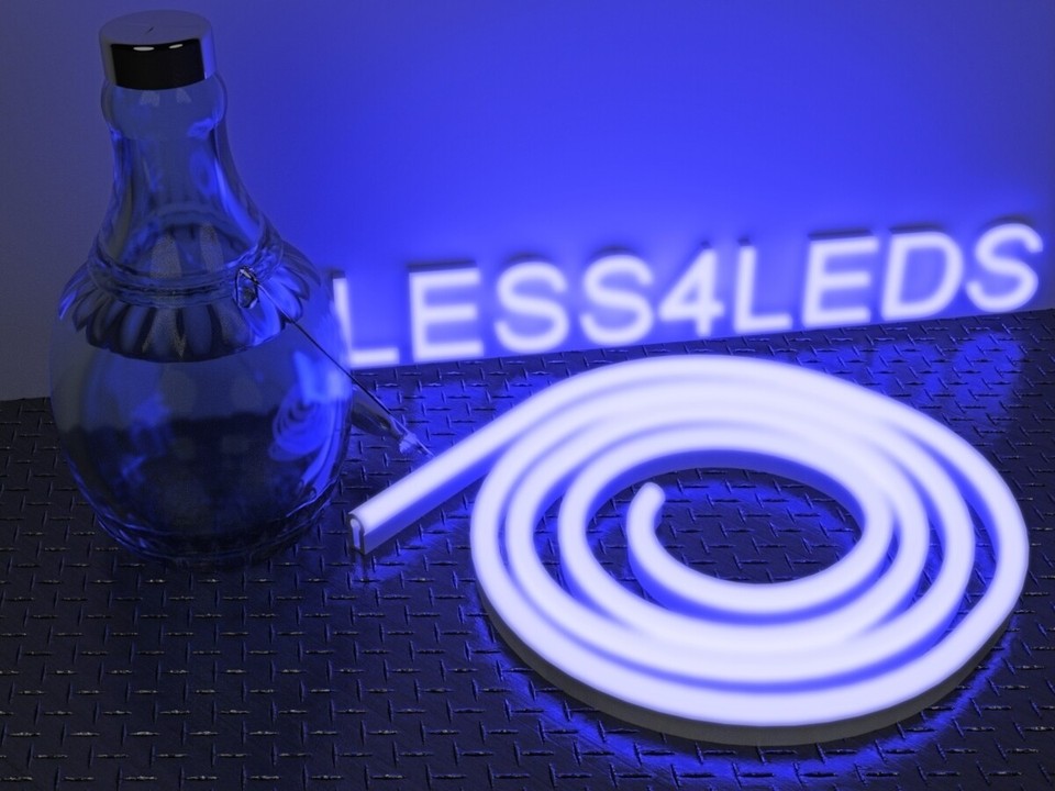 110V RGB DMX 512 up tp 330ft Neon Rope Flex RGB+W Commercial Grade Led ...