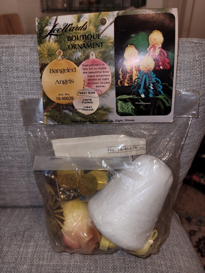 Vintage Rare Bejeweled Sequin Bangeled Angels Kit NIP Leewards | eBay