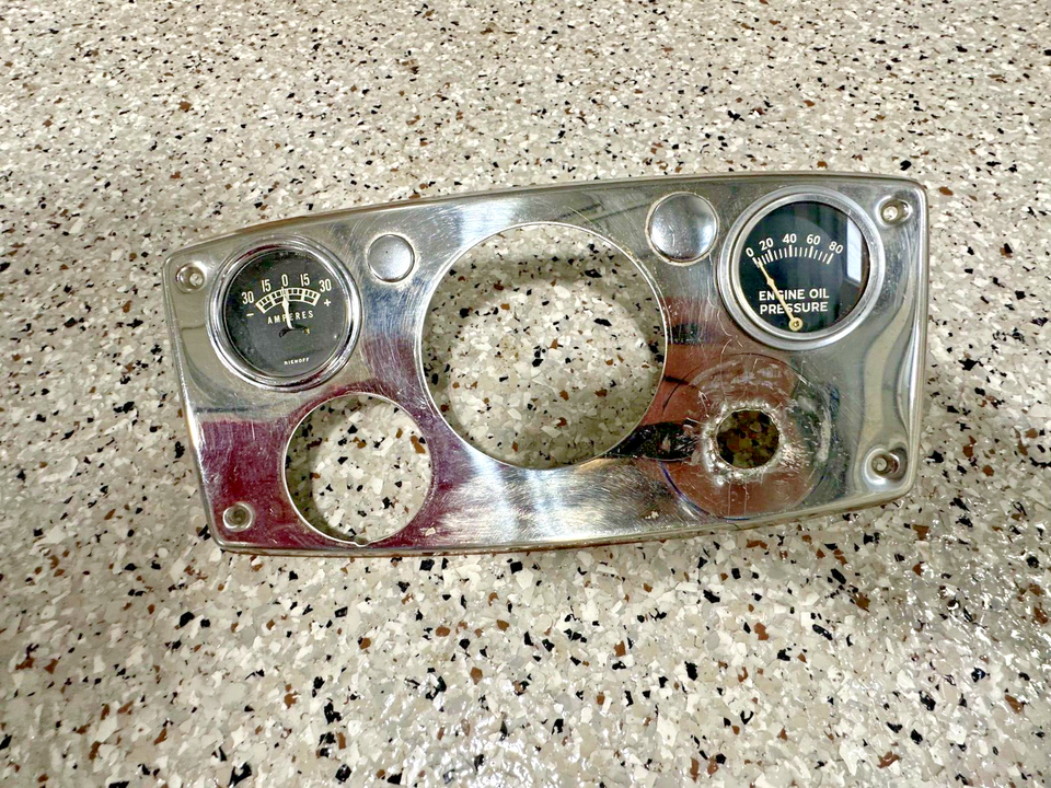 1932 Ford Dash Insert Panel Hot Rod Speedometer Oil Pressure Temp Gauge ...