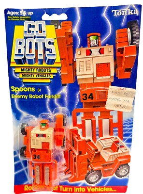 Tonka GoBots SPOONS 31 Enemy Robot Forklift Go Bots BRAND NEW | eBay