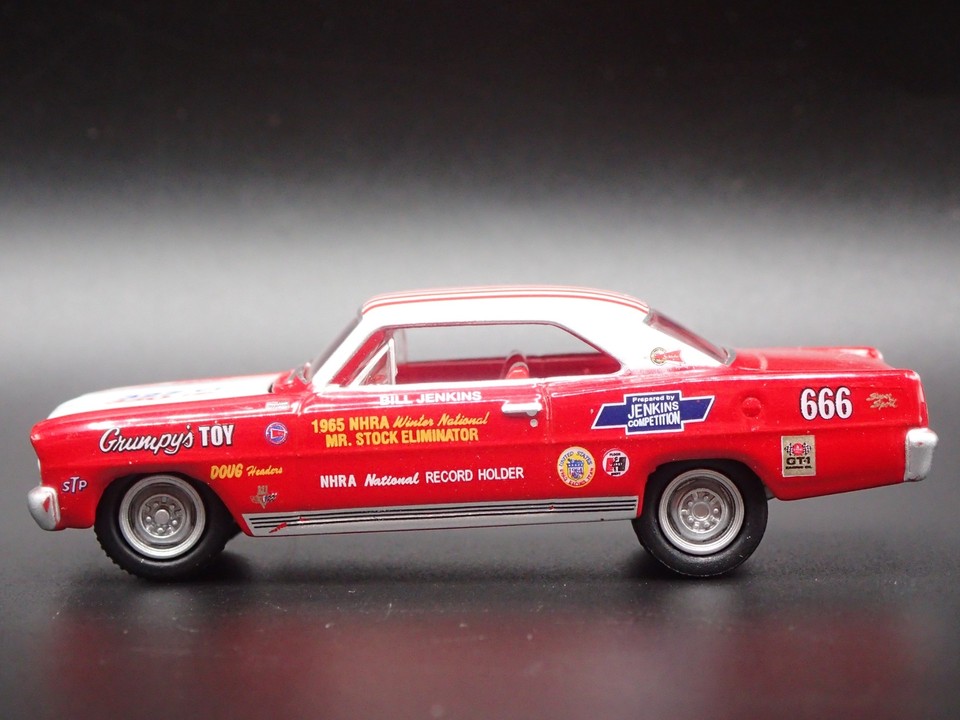 1966 CHEVY CHEVROLET NOVA BILL JENKINS GRUMPYS TOY 1:64 SCALE DIECAST ...