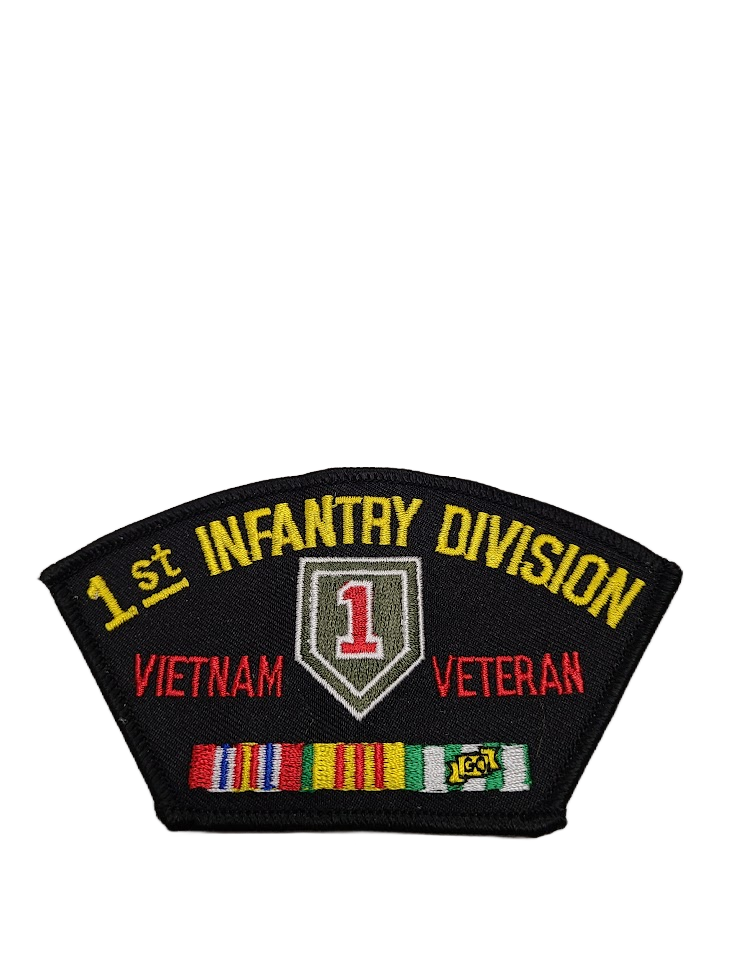 1st Infantry Division Vietnam Veteran US Army Embroidered Iron On Patch ...