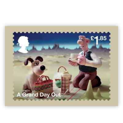 AARDMAN, A GRAND DAY OUT, ORIGINAL ROYAL MAIL POSTCARD, YEAR 2023 | eBay