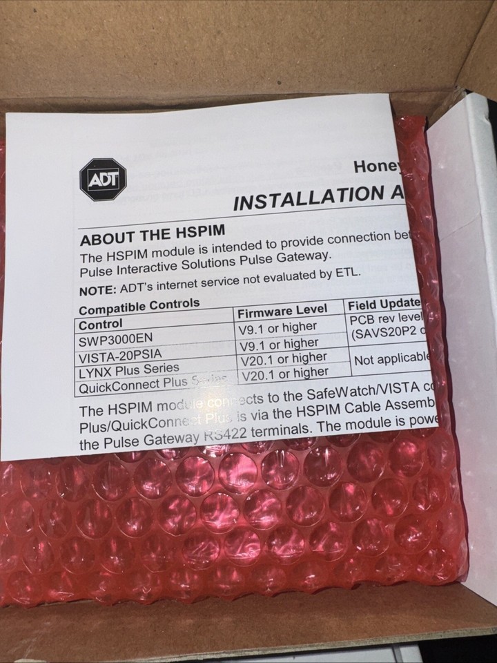 Lot of 4 ADT Honeywell HSPIM RS422 RX/TX Security Interface Module NEW ...