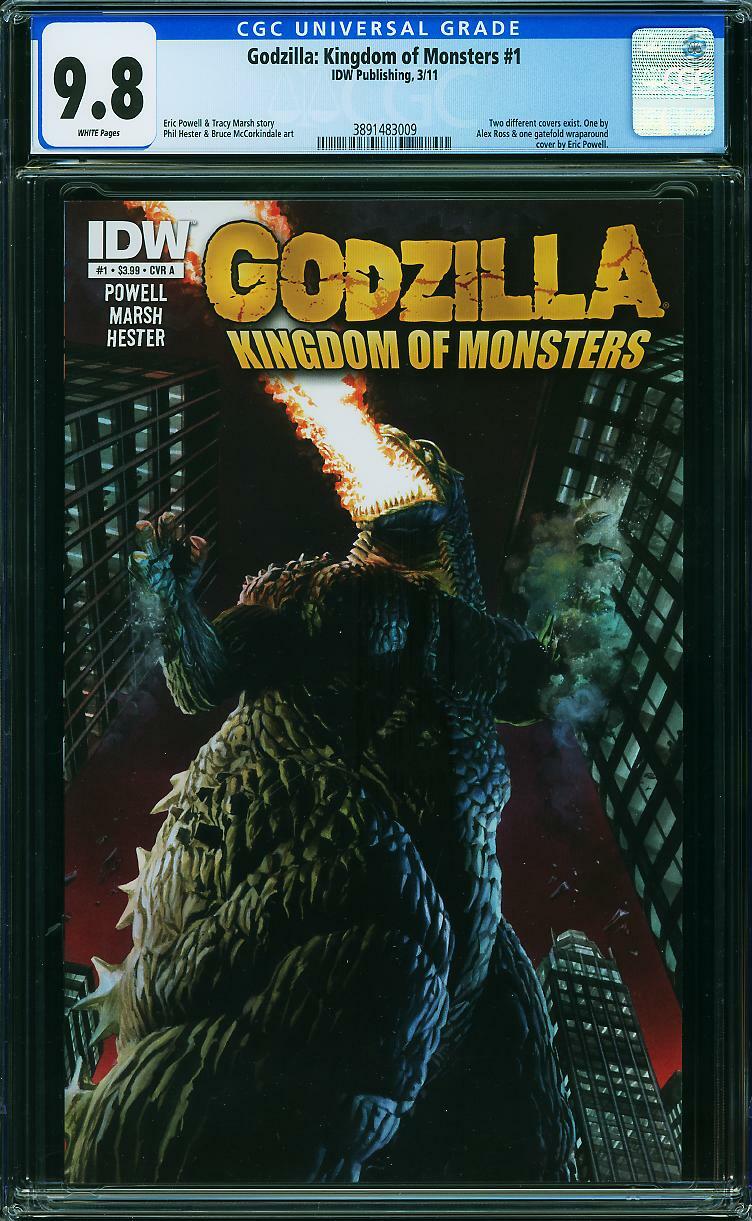 Godzilla: Kingdom of Monsters #1 CGC 9.8 IDW 2011 Classic Cover! WP ...