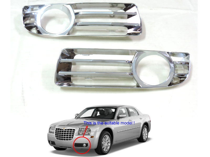2005 -2010 Chrysler 300 "CHROME" Front Bumper Fog Light Driving Lamp ...