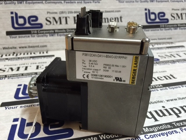 Berger Lahr Motor - IFS61/2CAN-DA1/-I-B54/O-001RPP41 - 186773 w ...