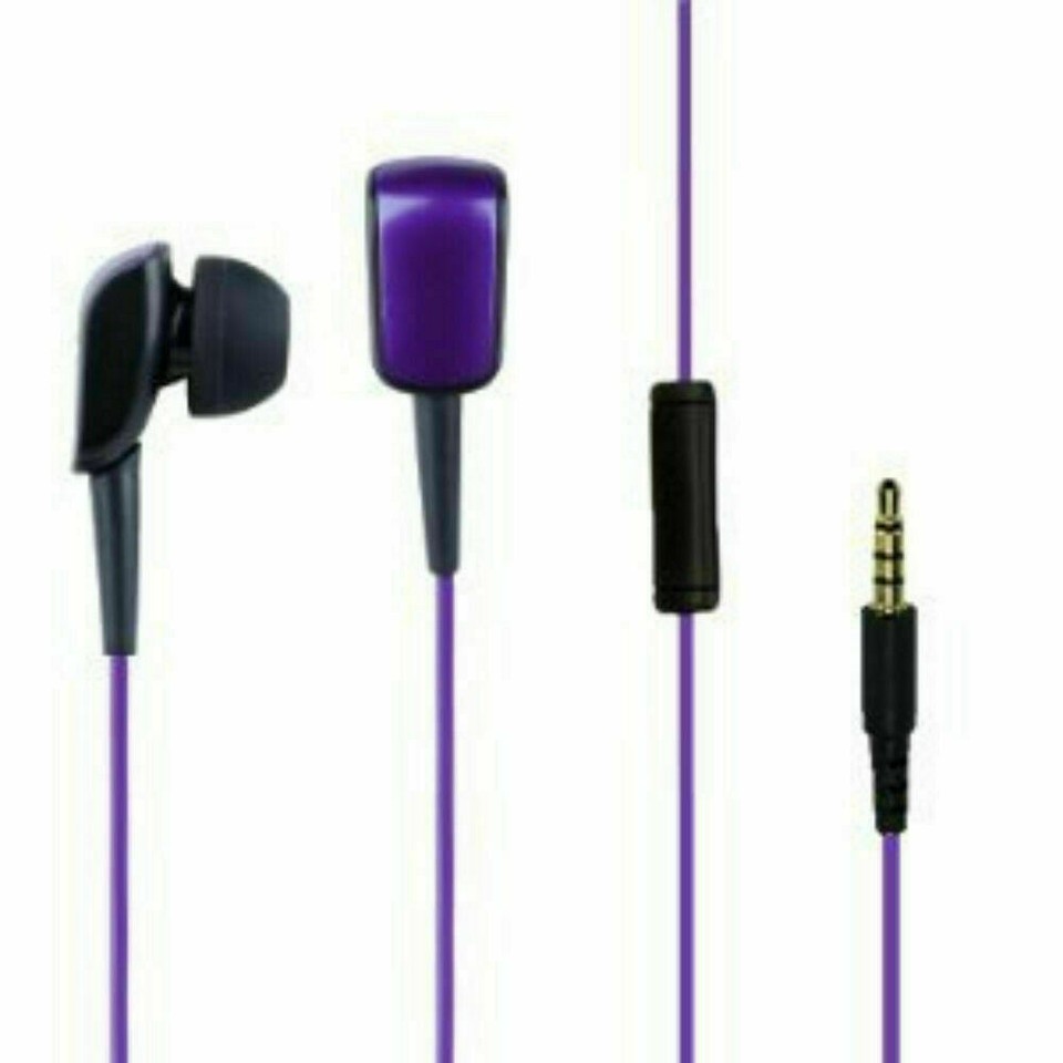 T-Mobile Stereo String Headset 3.5mm W/ Mic Original TMobile, Purple ...