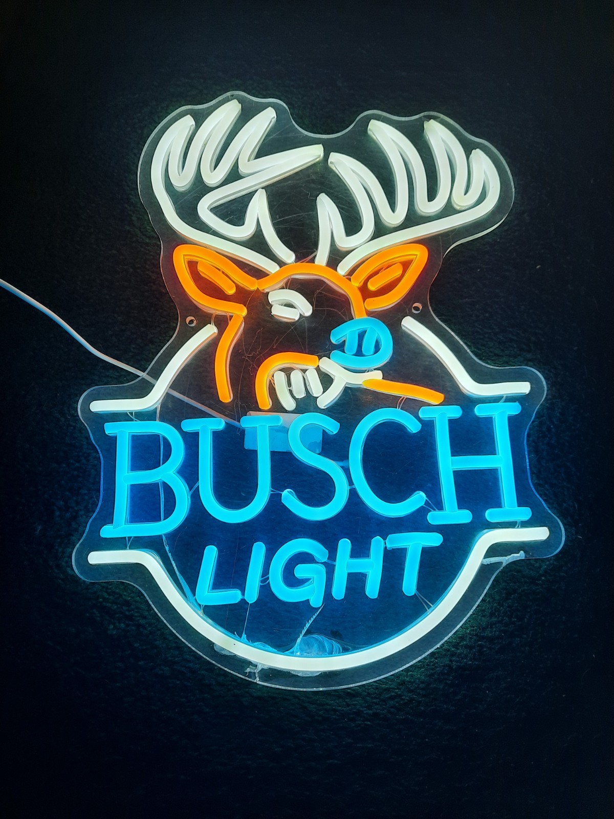 US STOCK Busch Lite Deer Buck Beer Bar 20"x16" Neon Sign Lamp Light ...