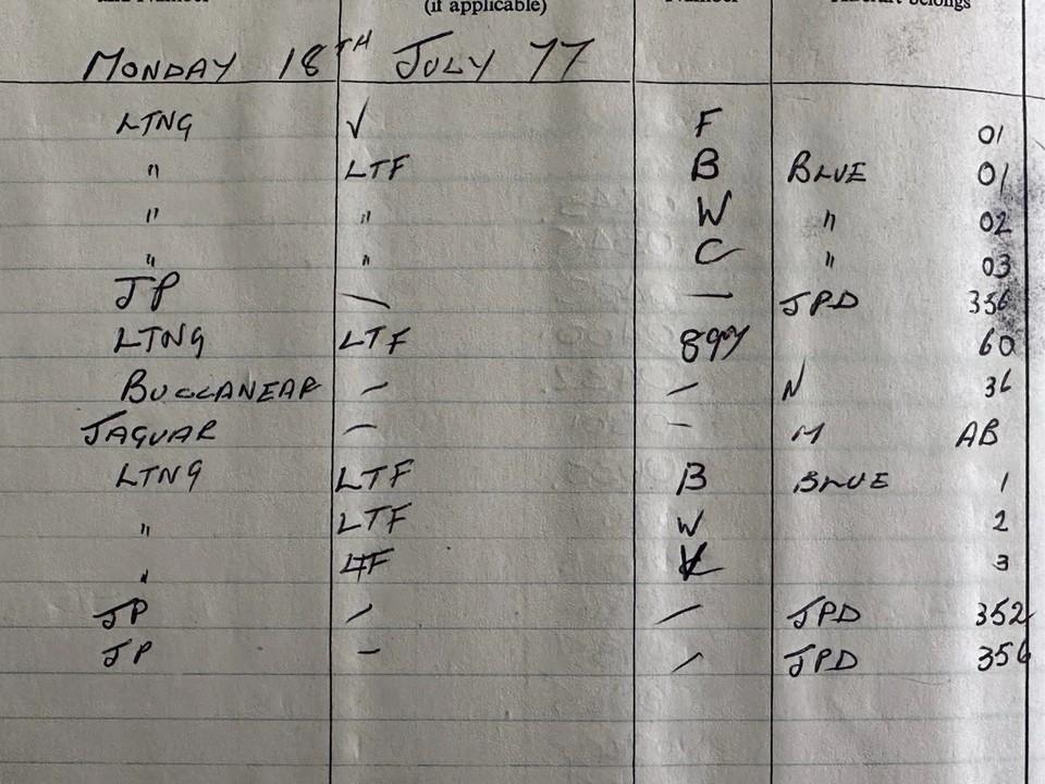 RAF Binbrook - Aircraft Movements Log Book (RAF Form 68) | eBay UK
