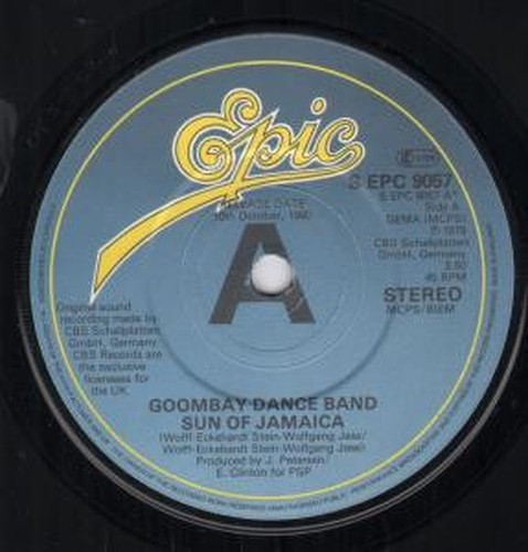 Goombay Dance Band Sun of Jamaica 7" vinyl UK Epic 1979 Promo in ...