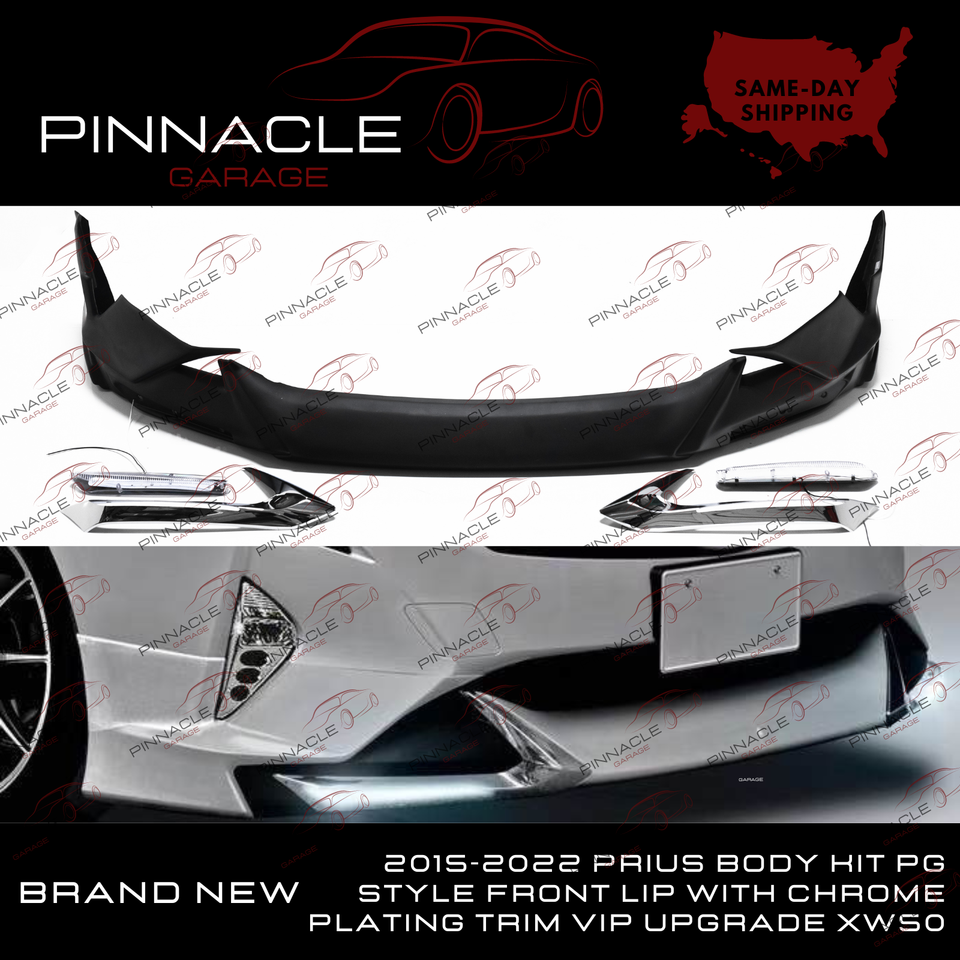 2015-2022 Toyota Prius PG Style Body Kit Front Lip Rear Diffuser Lip ...