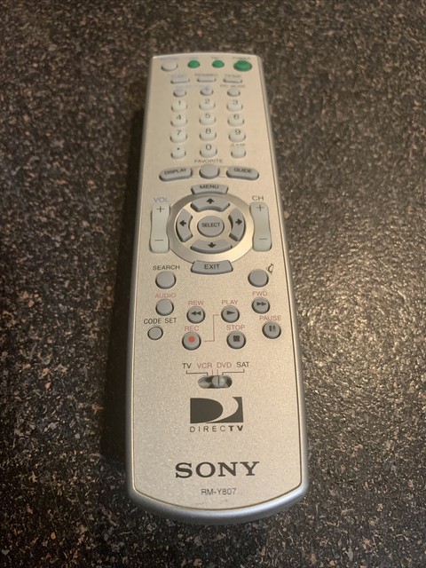Original Sony RM-Y807 DirecTV Satellite Remote Control for SAT-A65 SAT ...