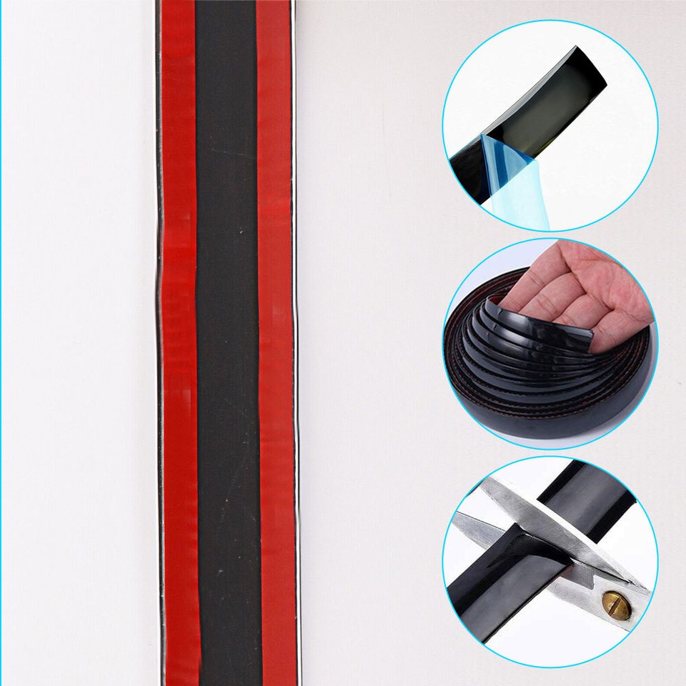 3m Black Car Trim Molding Strip Decoration For Car Body Door Side ...