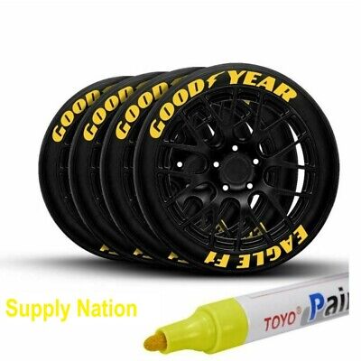 Tire Permanent Marker Tire Lettering Paint Pen TOYO Yellow | eBay