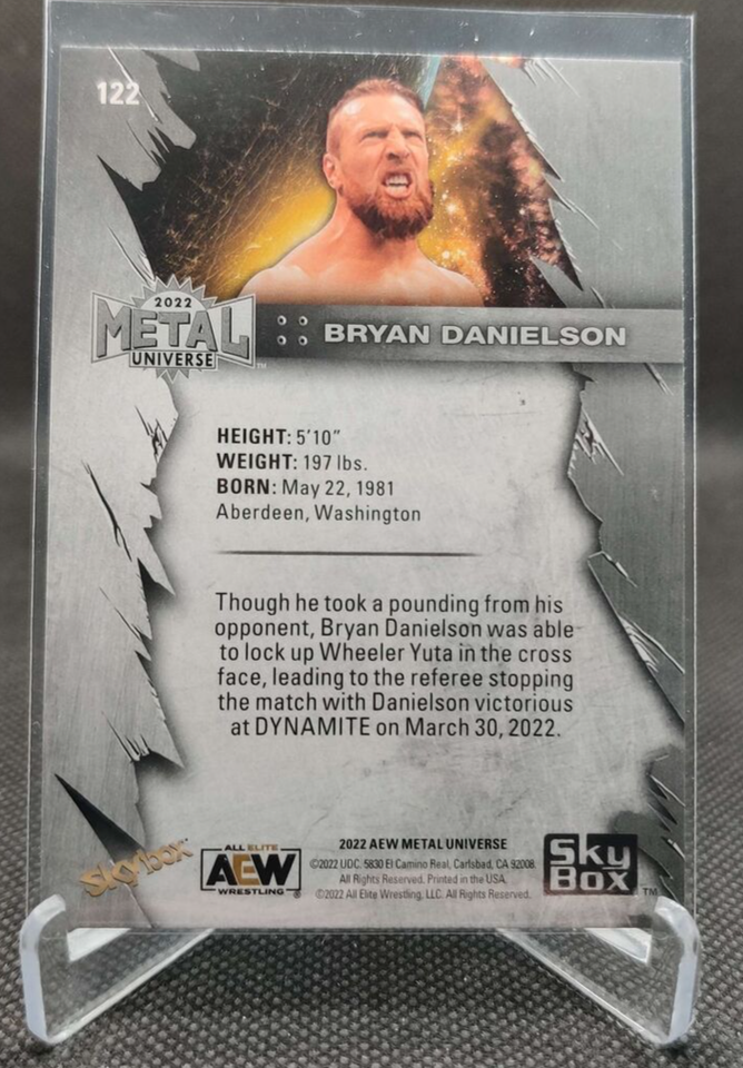 2022 SkyBox UD Metal Universe AEW BLUE #122 Bryan Danielson wrestling ...