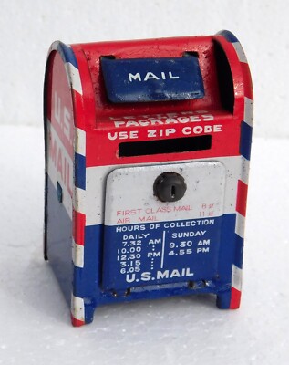 VTG 1960's U.S. Mail Box Metal Japan Opens !! Doll House Home Furniture ...