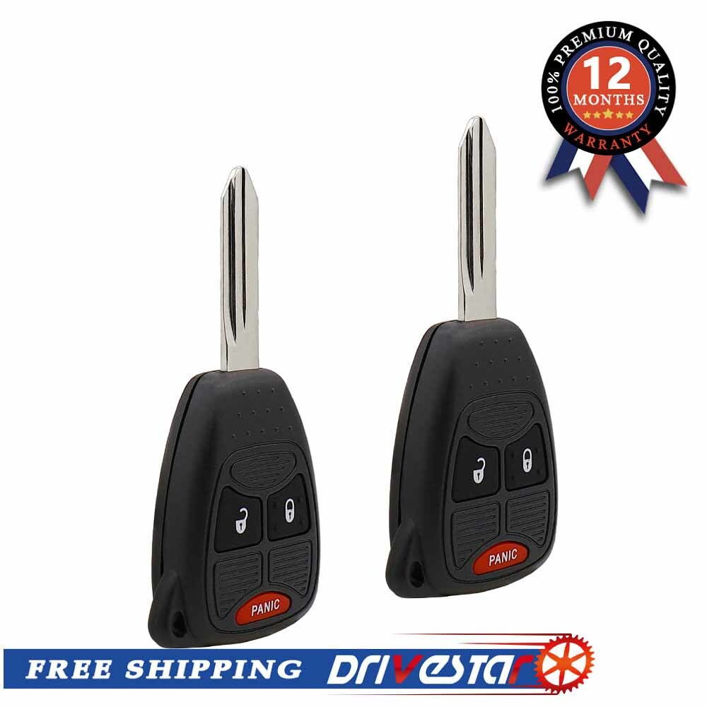 Set of 2 Keyless Entry Remote Control Key Fob Replacement For Chrysler ...
