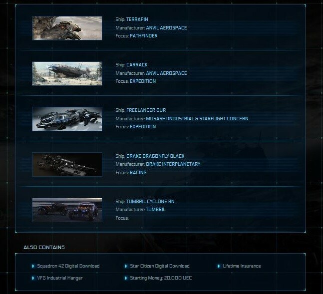 Star Citizen - UEE EXPLORATION 2948 PACK - LTI | eBay
