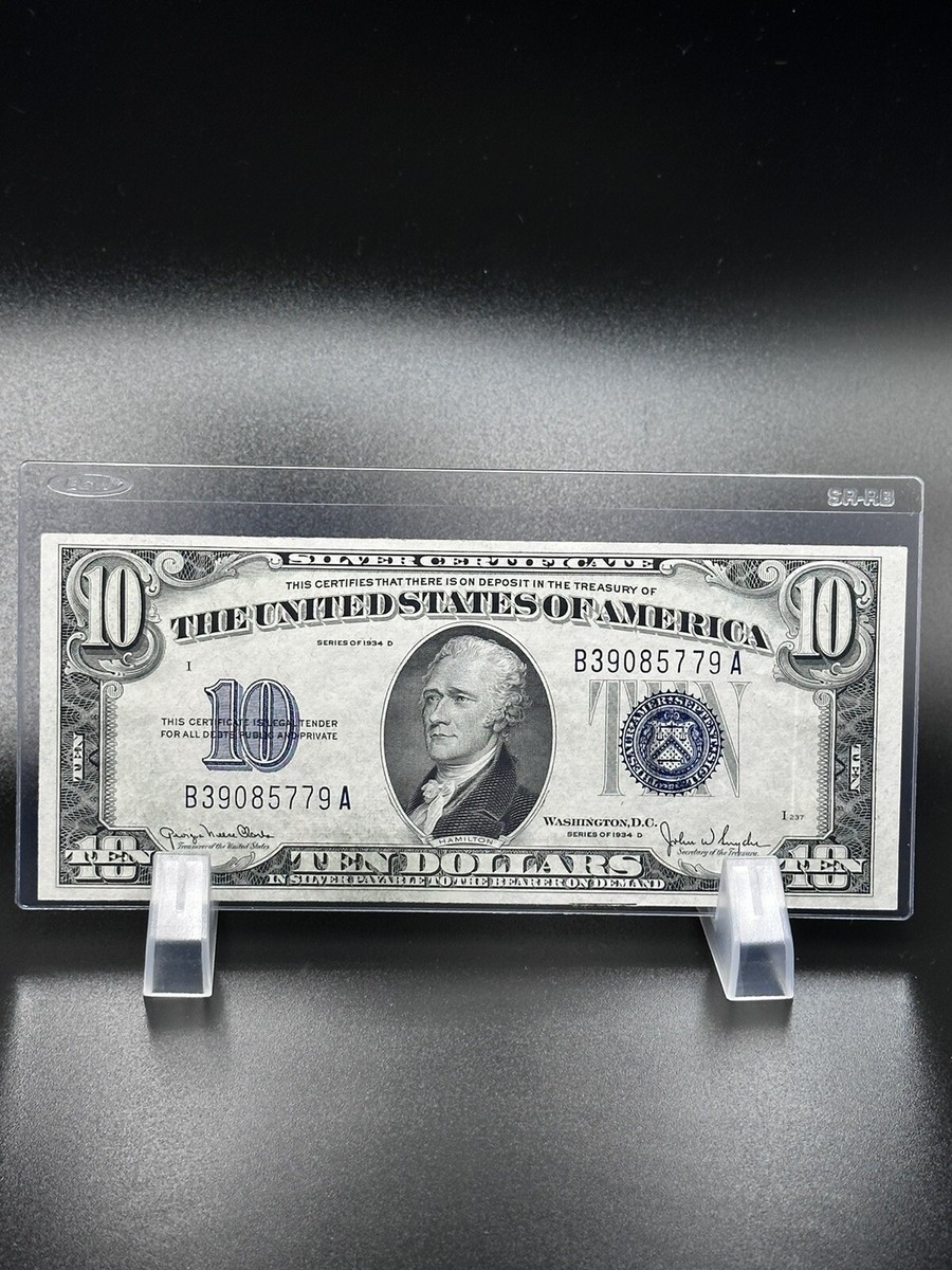Black And White Ten Dollar Bill