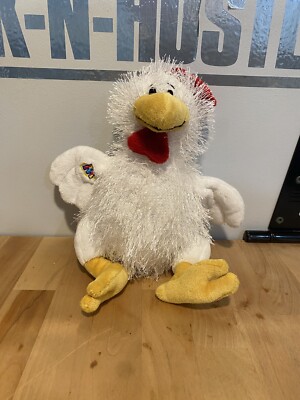 Chicken Webkinz by Ganz Plush Stuffed Animal Chic Rooster 7” Toy White ...