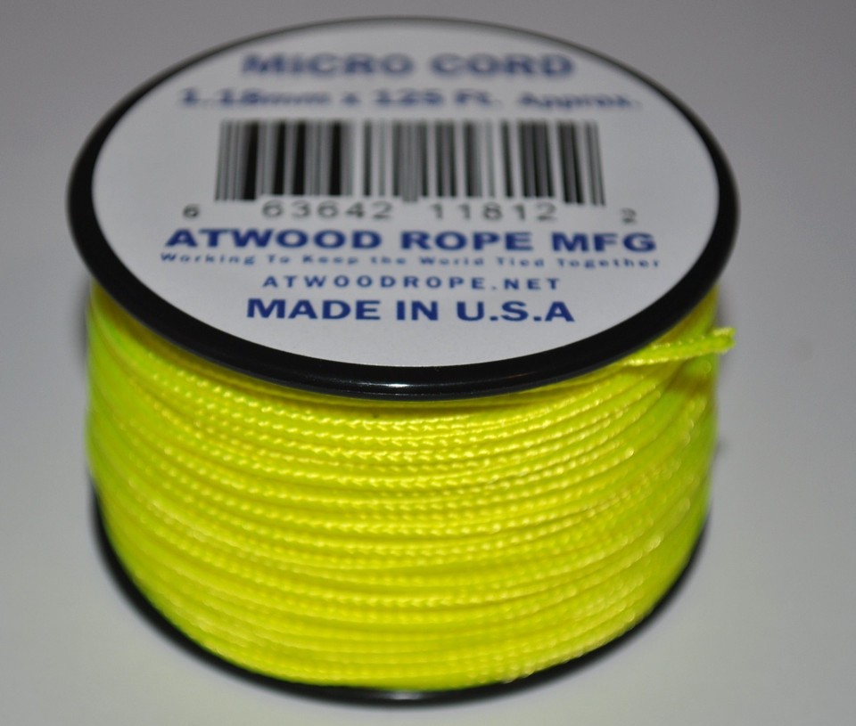 New Many Colors Nylon Micro Cord 1.18mm 3/64 by 125ft Rope Spool Made ...