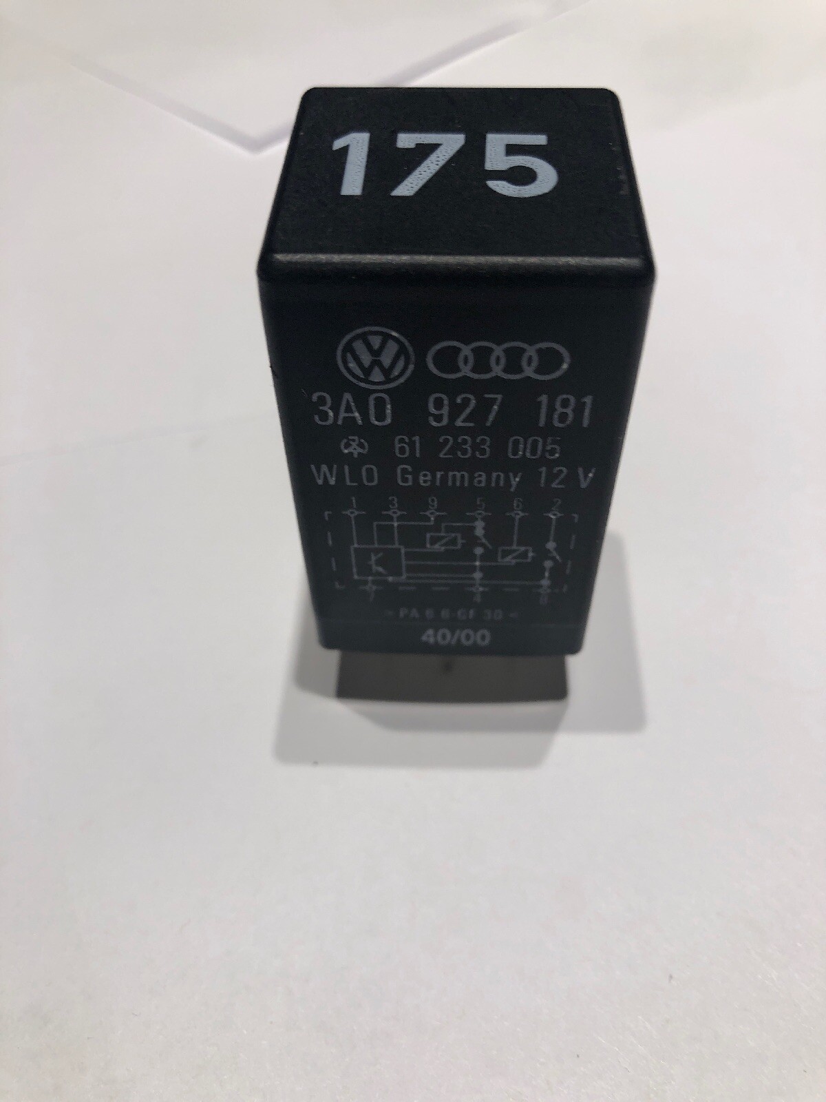 12V 9Pin # 3A0927181 / 61233005 / No. 175 _TESTED RELAY_ VW Audi Seat ...