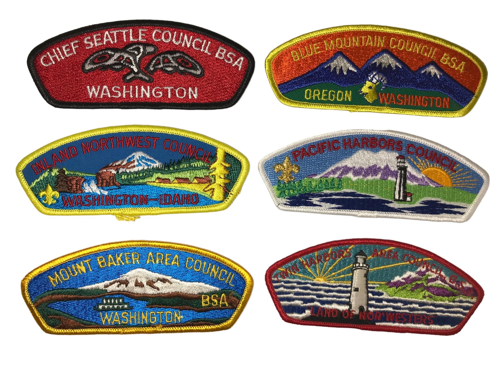 Lot of Washington Councils 1/2 Dozen BSA CSPs Mint CSP (BHP2171) | eBay