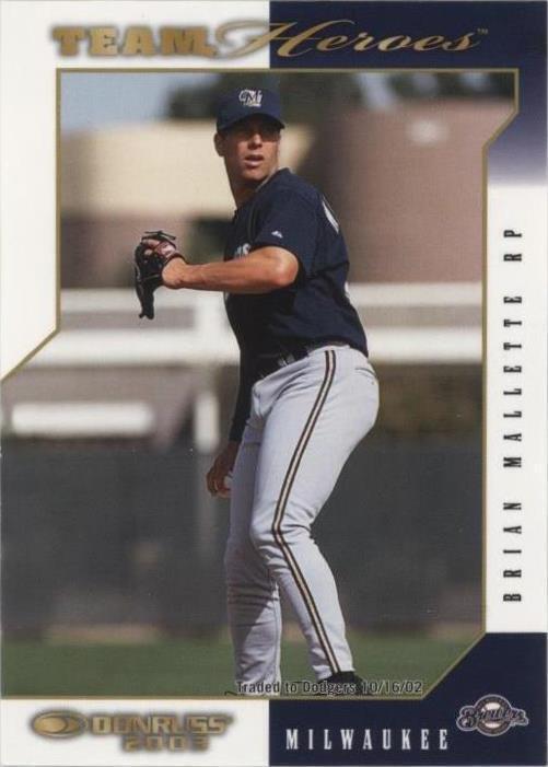 2003 Donruss Team Heroes - Brian Mallette #284 for sale online | eBay