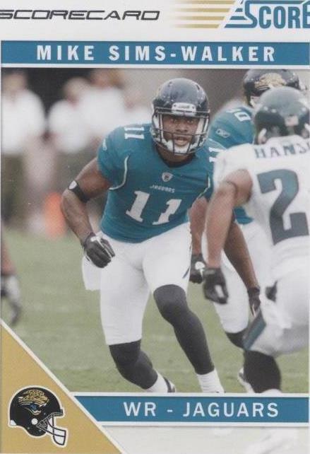 2011 Score - Mike Sims-Walker #137 Scorecard for sale online | eBay