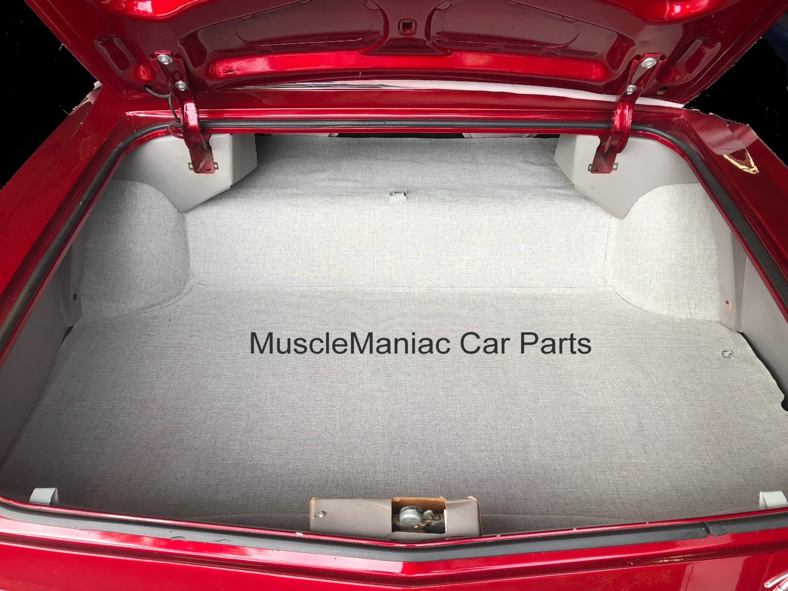 1964 1965 Buick Riviera TRUNK MAT Grey Tweed Mat on Tar/Felt 5 piece ...