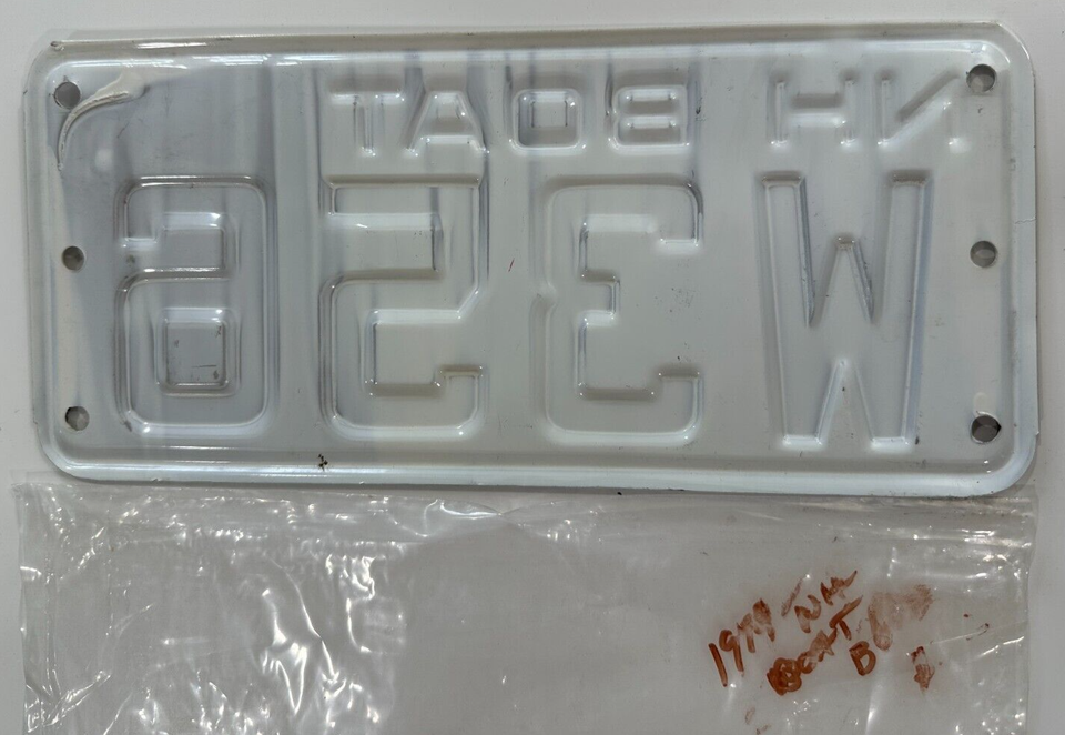 W356 New Hampshire Boat License Plate 356 Porsche | eBay