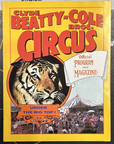 Vintage Clyde Beatty Cole Bros Circus Program | eBay