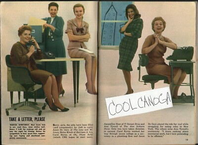 1960 TV ARTICLE/JANET De GORE/HELEN KLEEB/CAROL BYRO/JACQUELINE BEE/ANN ...