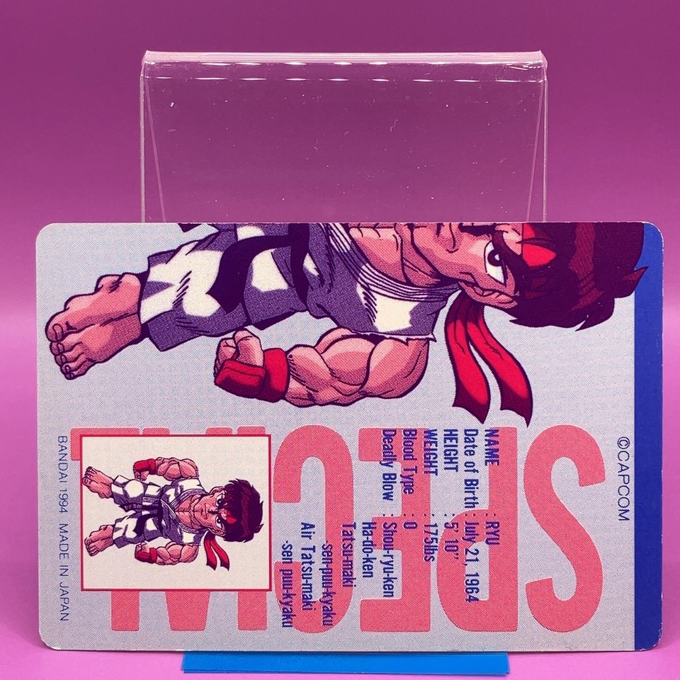 Ryu Street Fighter Carddass TCG Game Trading Card SFC SNES SS PS DC ...