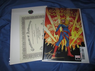 CAPTAIN MARVEL #1 Signed Amanda Conner Comic ~Marvel/Avengers/Infinity ...