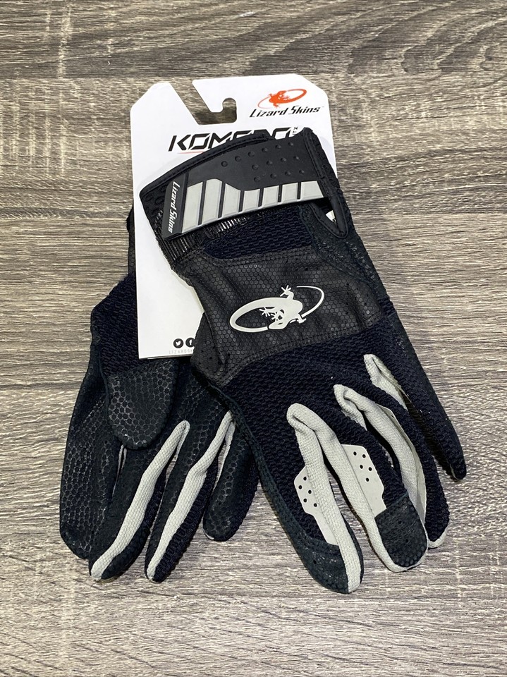 Lizard Skins Komodo Elite Batting Gloves Pair Black / Gray Adult Size ...