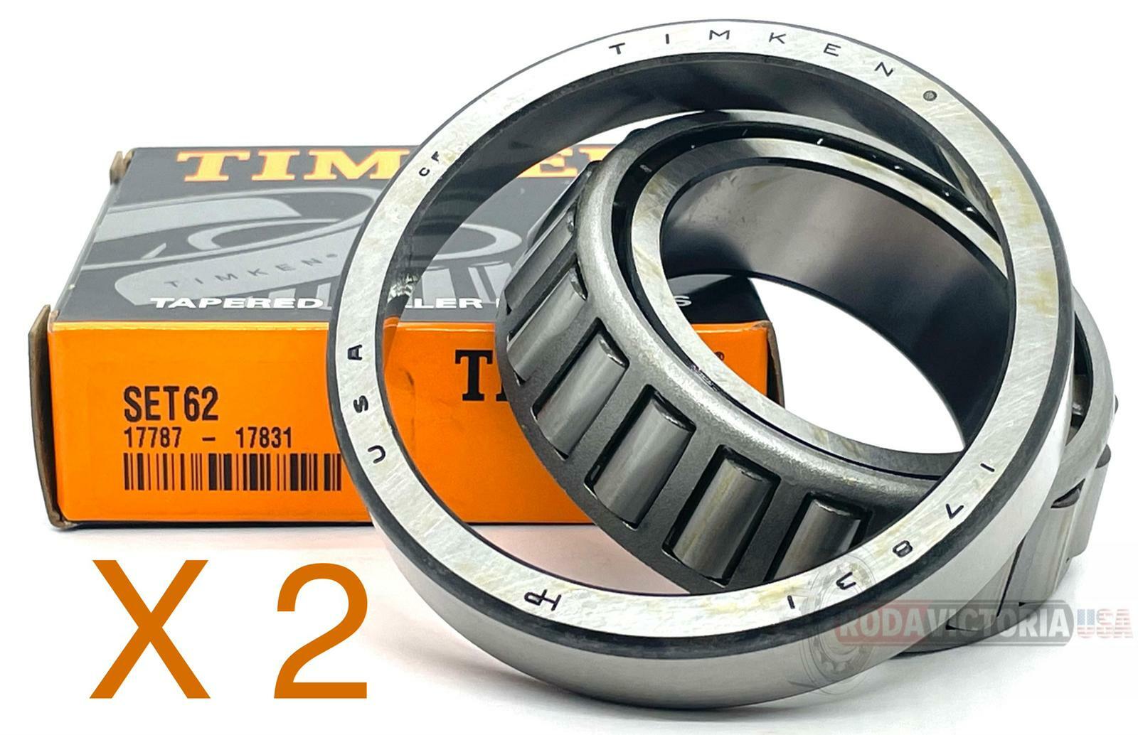 2x 17887-17831 Tapered Roller Bearing 09265-45002 TIMKEN MR470683 90368 ...