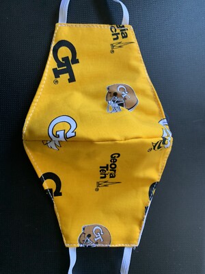Georgia Tech Yellow Jackets Face Mask Triple Layer Football GT 2 | eBay