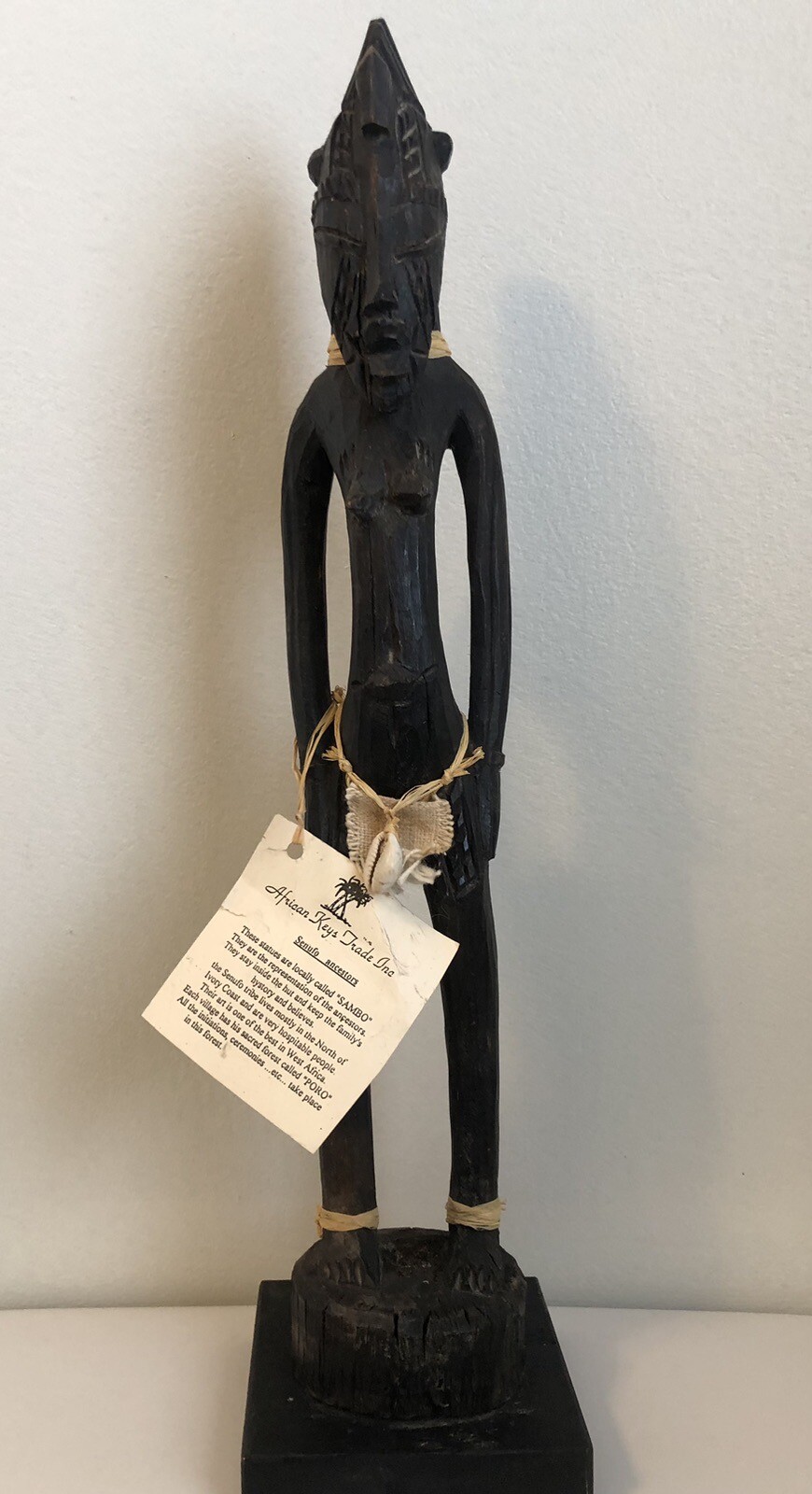 African Keys Trade Inc Senufo “Sambo” Statue Women 20” Wood Beautiful ...