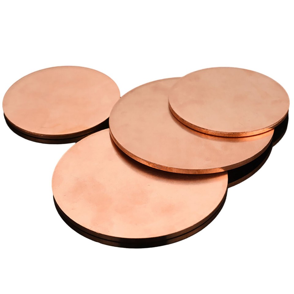 Copper Discs Round 0.3mm - 6mm Copper Metal Discs Round Solid Copper ...