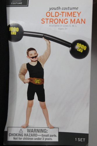 WORLD'S STRONGEST MAN Big Muscles Boy Costume Bodybuilder Halloween ...