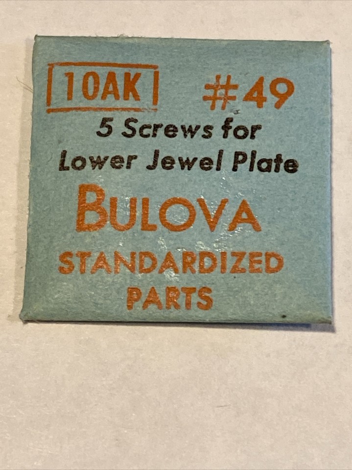 NOS Bulova Watch Parts For Watch Repairs 10AK Stem Mainspring Setting ...
