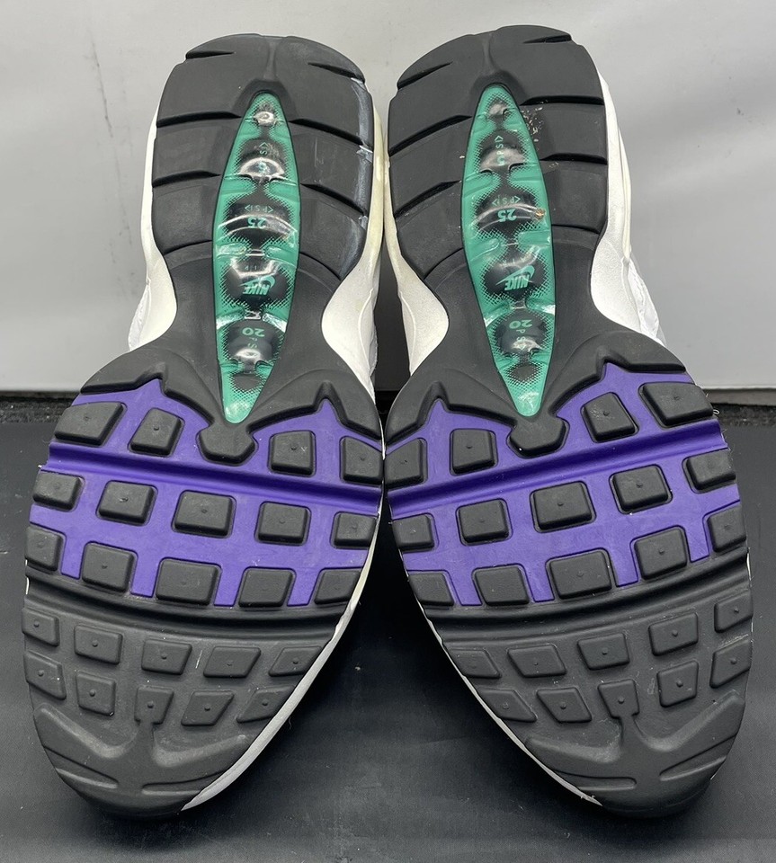 Nike AirMax 95 Grapes White Gray Classic OG Run Shoes Womens Size 8 ...