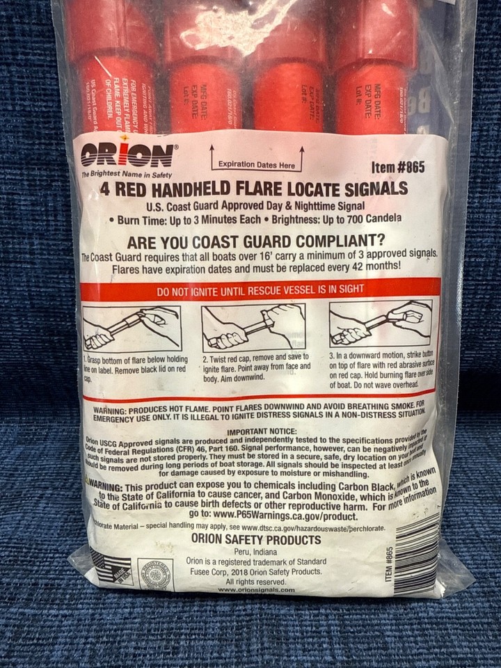 Orion Handheld Flares 865 4 Pack | eBay