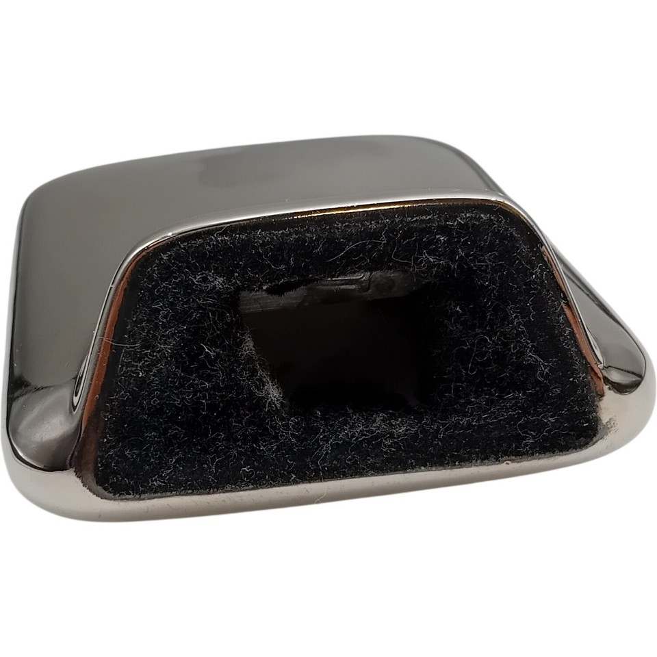 Silver Quartz Desk Clock Roman Numerals Rectangular Case Vintage Look ...