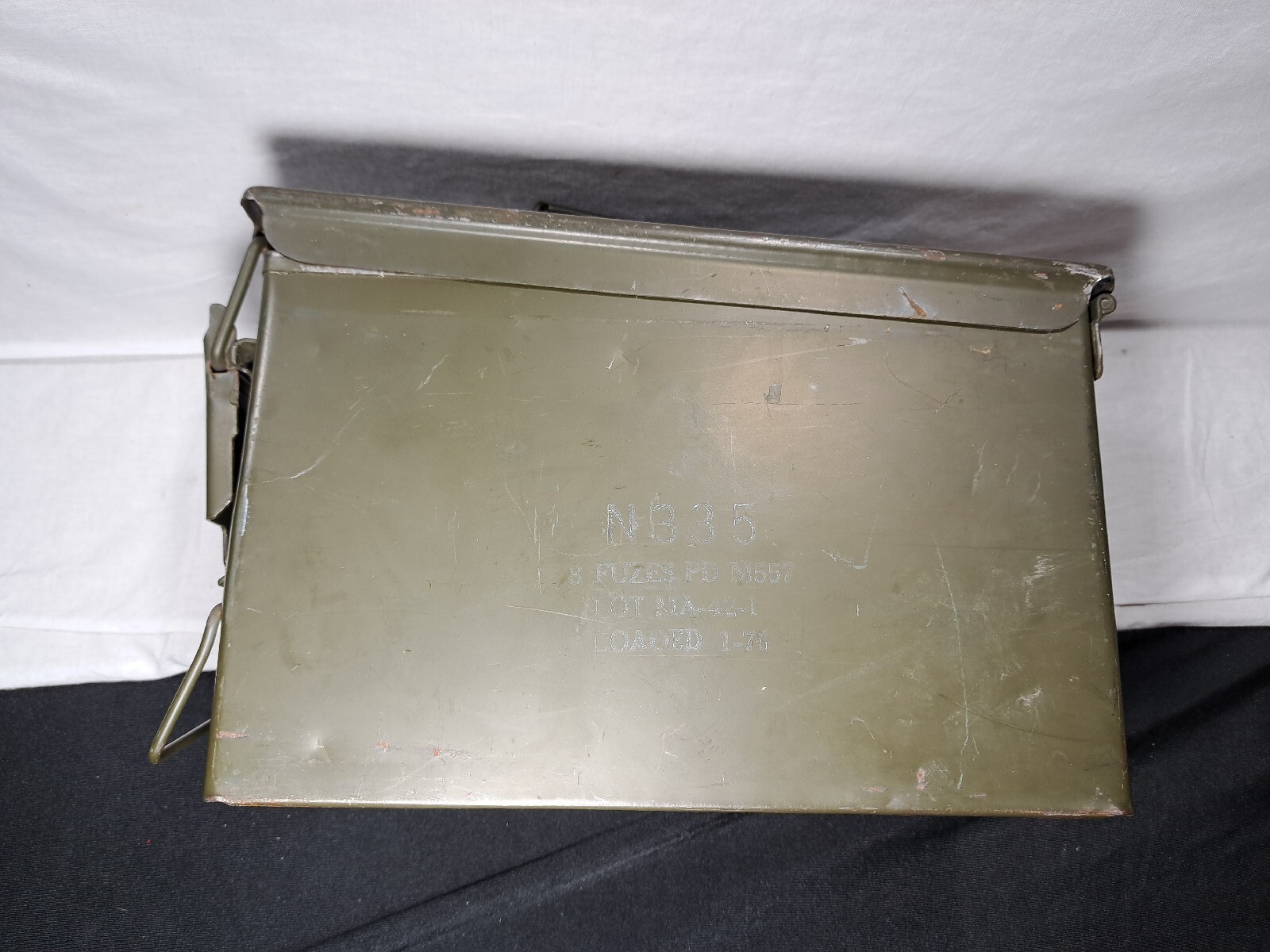 Vintage 1968 Vietnam Era US Military Ammo Box N335 8 FUZE PD M557 ...